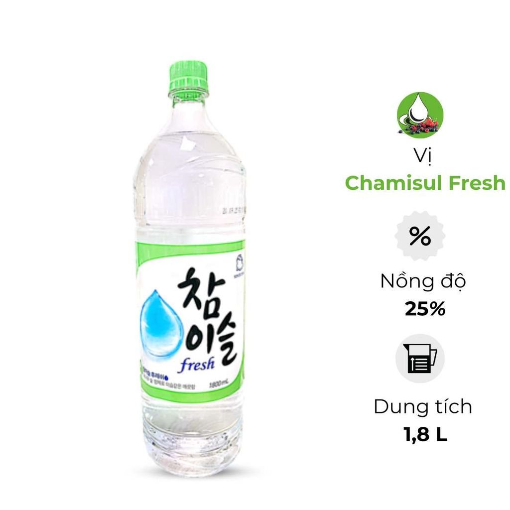 Rượu Soju Hàn Quốc Jinro Chamisul Fresh 1,8l - Chính Hãng – Thế Giới Soju