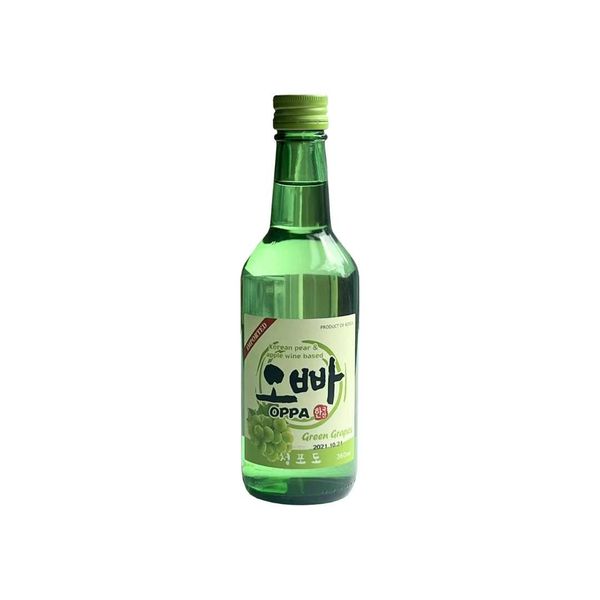 Rượu Soju Hàn Quốc Oppa vị Nho xanh 360ml - Chính Hãng – Thế Giới Soju