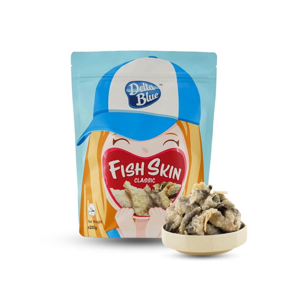 Da cá chiên giòn vị nguyên bản Delta Blue 100g – Fish skin snack Class ...