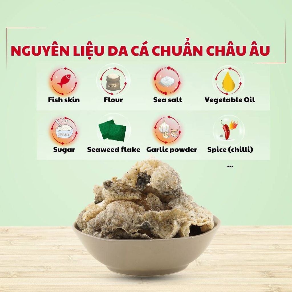 Da cá chiên giòn vị rong biển cay Delta Blue 100g – Fish skin snack Sp ...