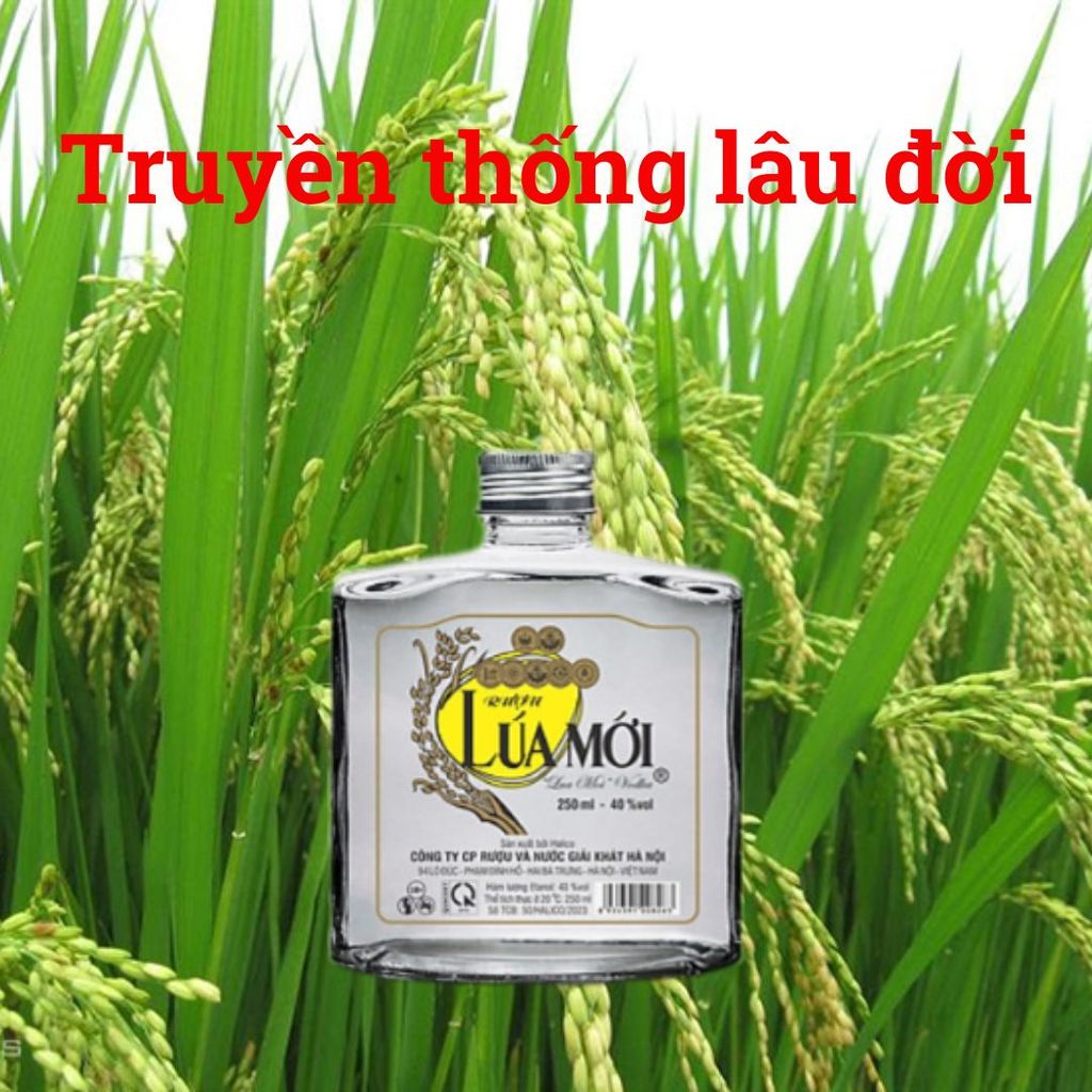 Rượu Lúa Mới Halico 40% 250ml - Vodka – Cỏ Sáu Lá Specialty