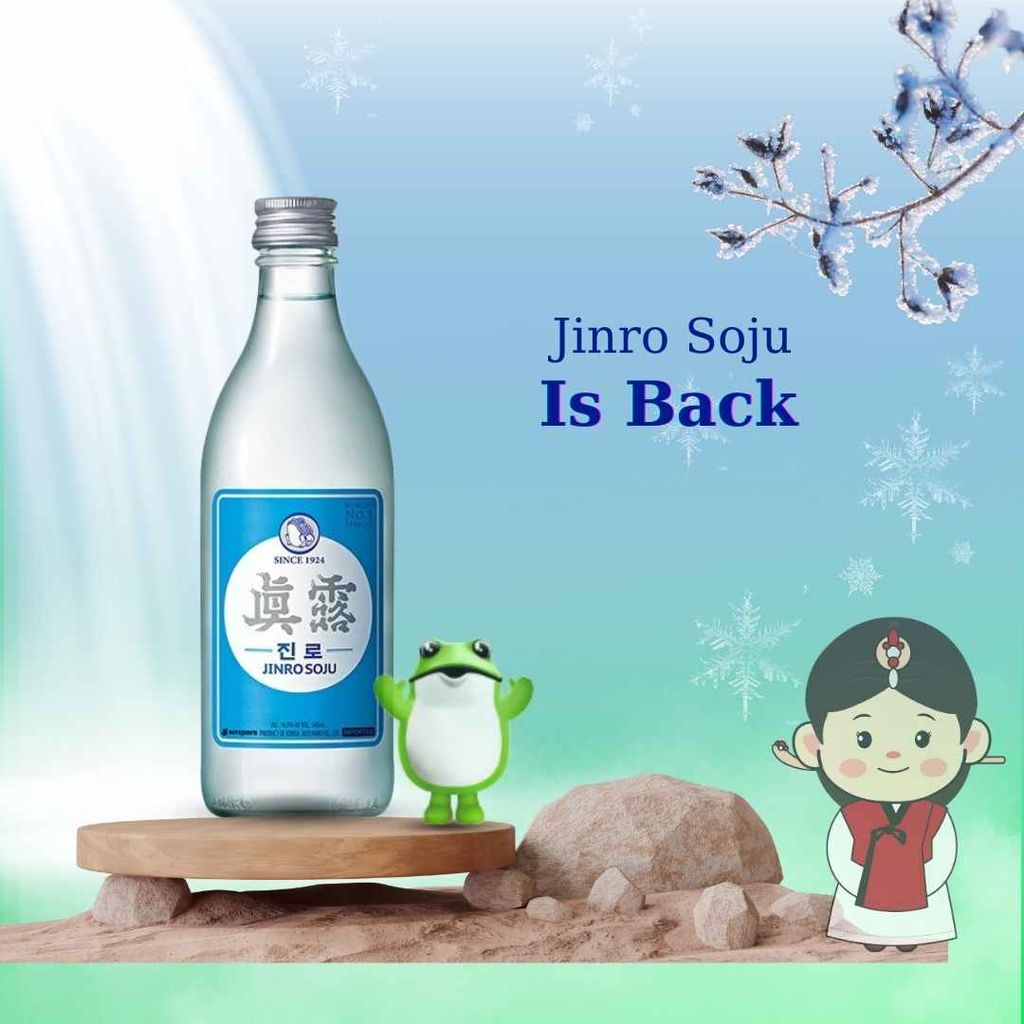 Rượu Soju Hàn Quốc Jinro Is Back 360ml-Chính Hãng – Cỏ Sáu Lá Specialty
