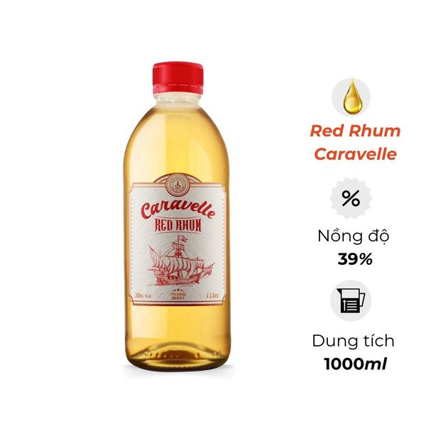 Rượu Red Rhum Caravelle 1000ml 39% Vol – Cỏ Sáu Lá Specialty