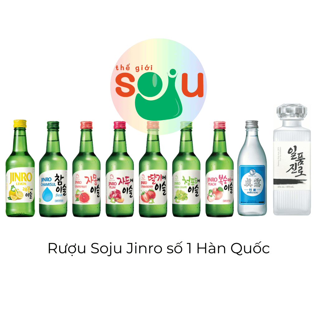 Rượu Soju Jinro Hàn Quốc Vị Chanh Vàng Lemon 360ml – Cỏ Sáu Lá Specialty
