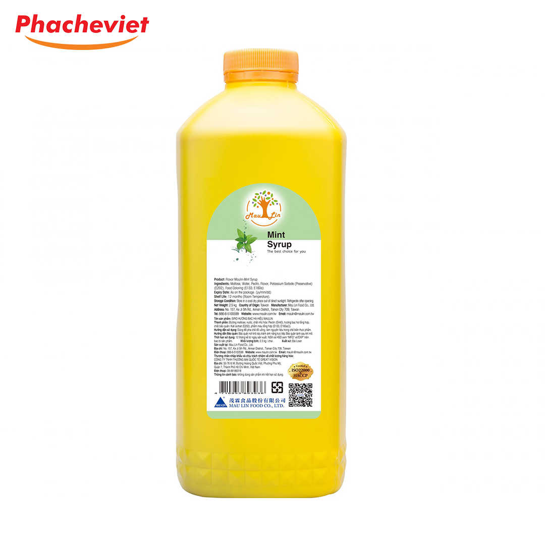 Syrup Bạc Hà Maulin 2.5Kg - Phacheviet.com