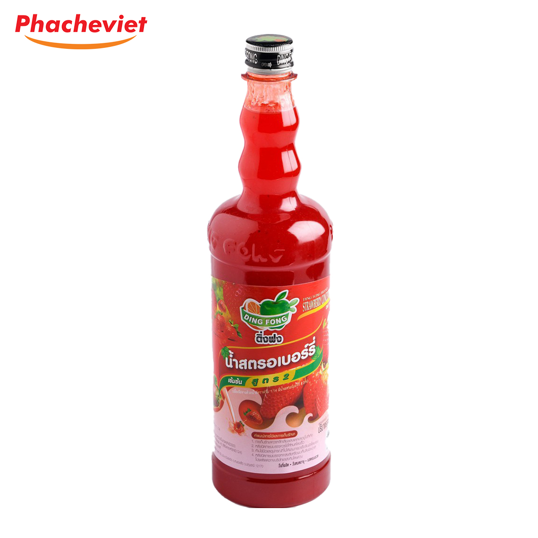 Syrup Ding Fong Dâu 750ml Giá Sỉ