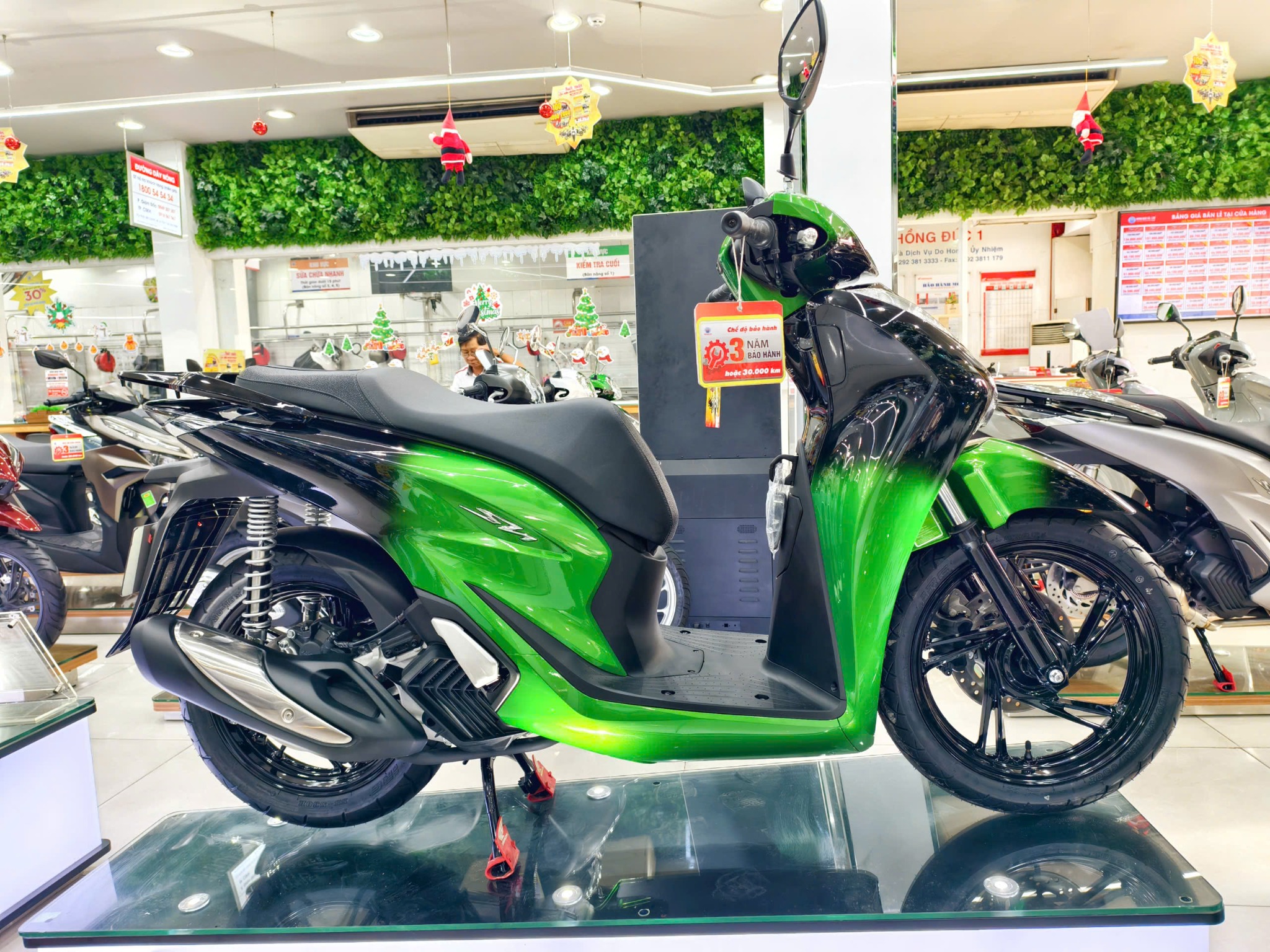 SH 125/160 XANH LOANG ĐEN