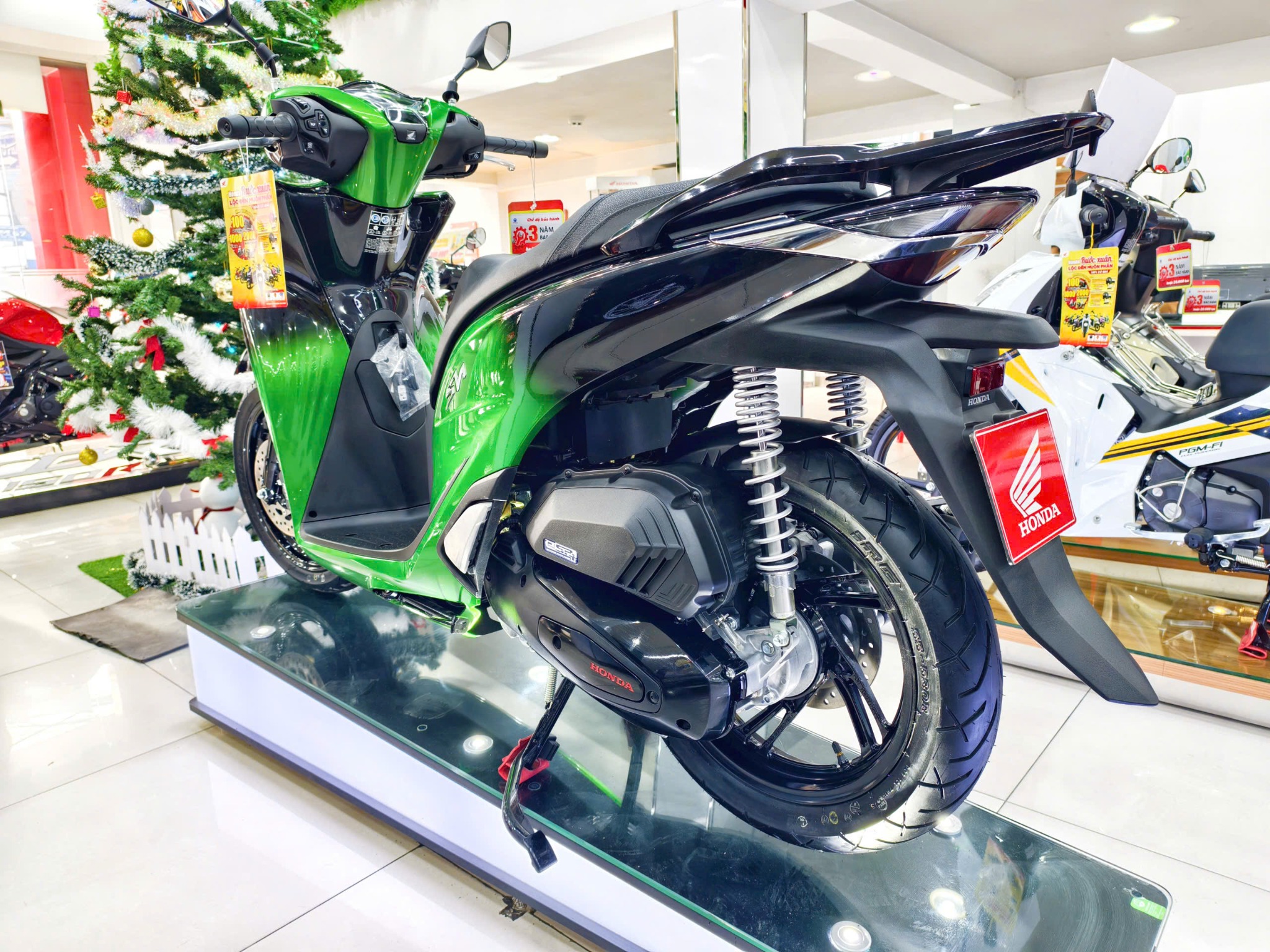 SH 125/160 XANH LOANG ĐEN