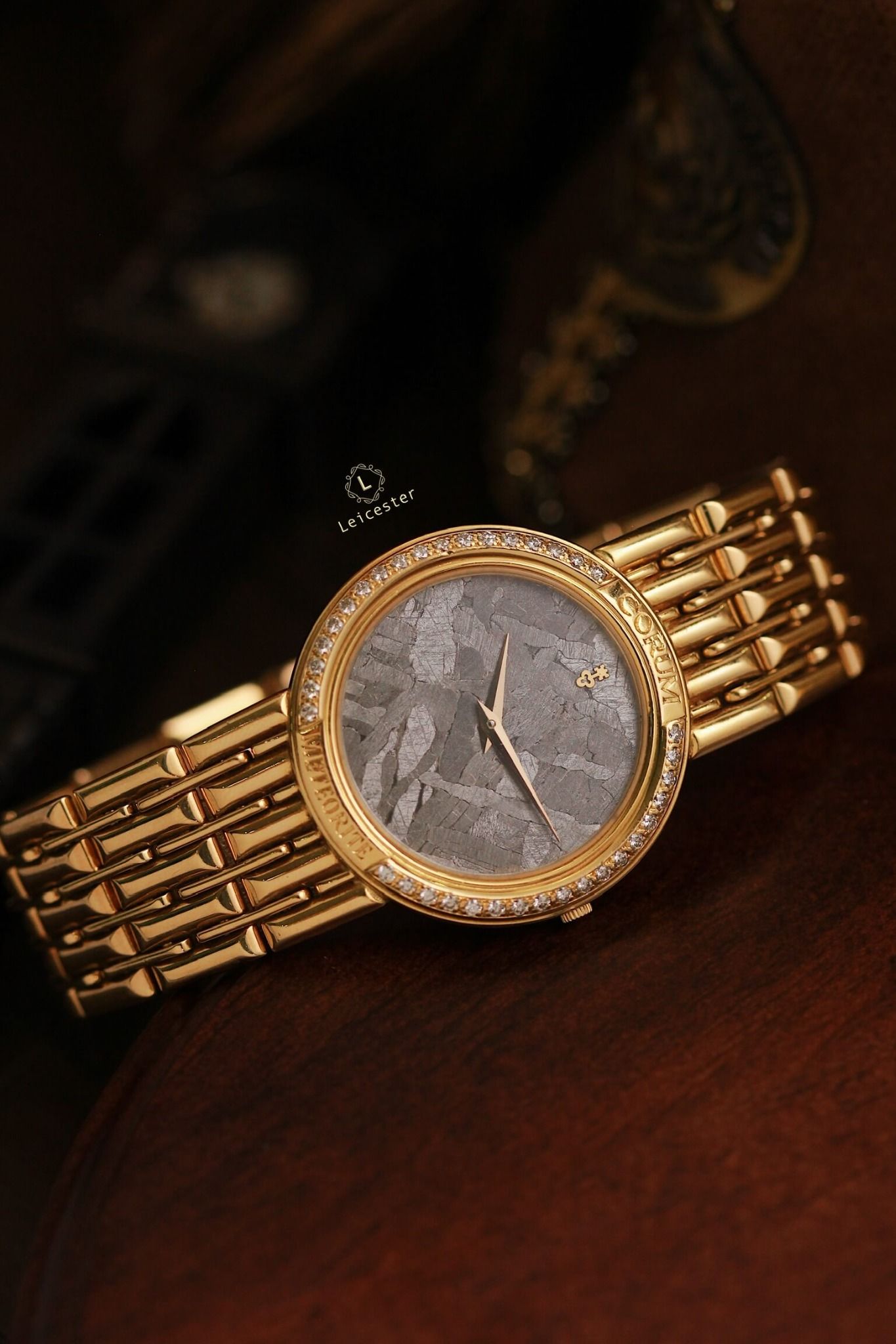 Corum Limited Edition 18K Yellow Gold Wristwatch with Meteorite Dial ...