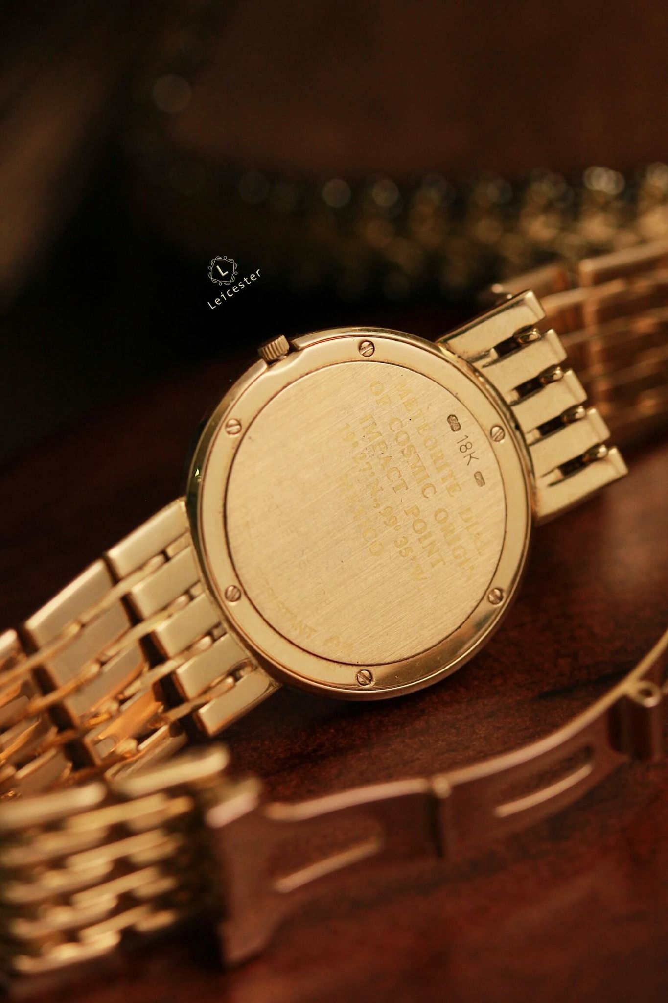 Corum Limited Edition 18K Yellow Gold Wristwatch with Meteorite Dial ...