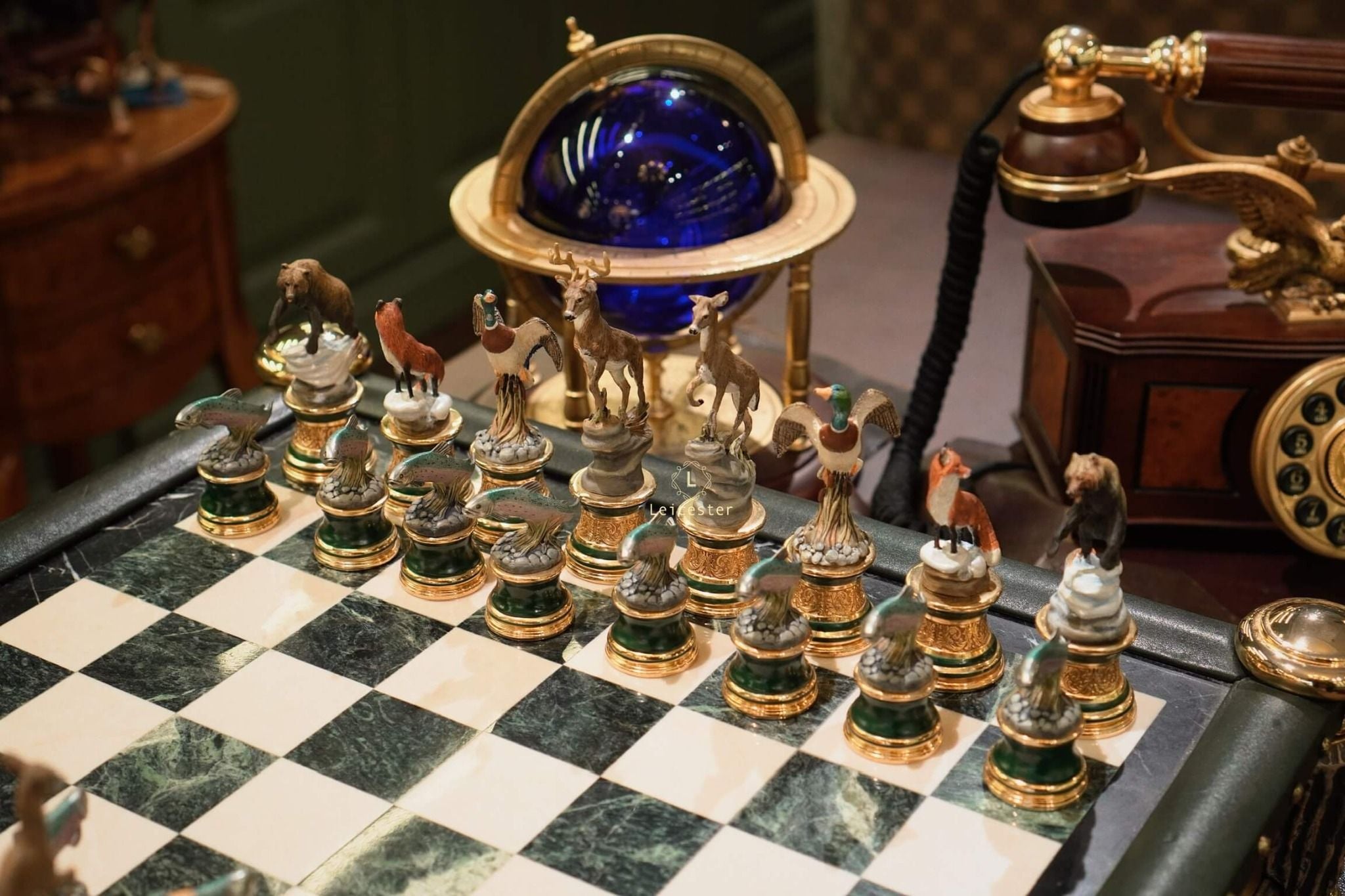 Bộ cờ vua Franklin Mint Sportsman Trophy – Leicester