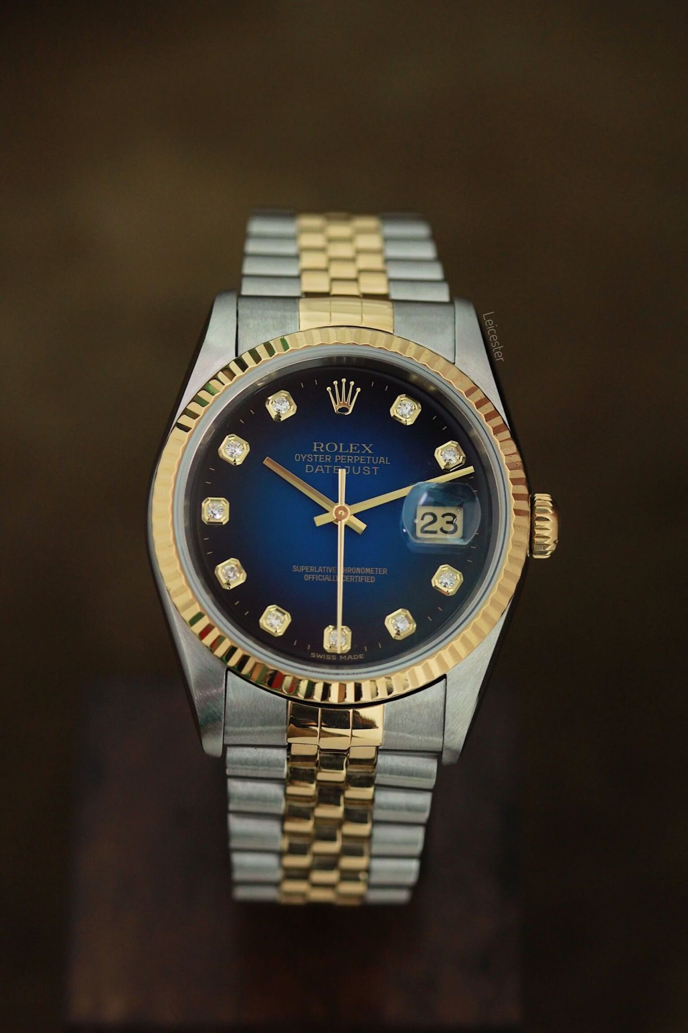 ROLEX DATEJUST REF 16233 BLUE OMBRE – Leicester