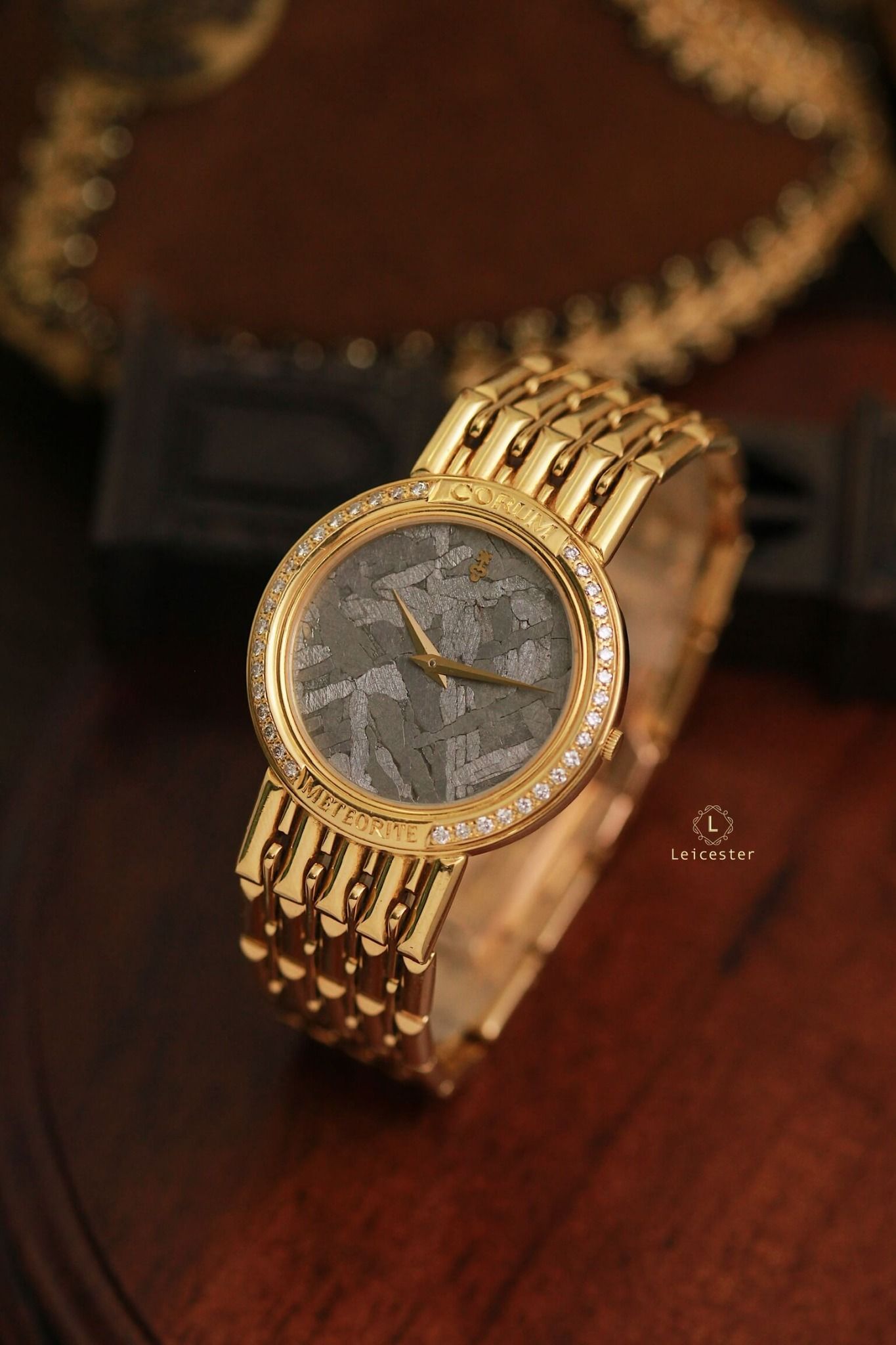 Corum Limited Edition 18K Yellow Gold Wristwatch with Meteorite Dial ...