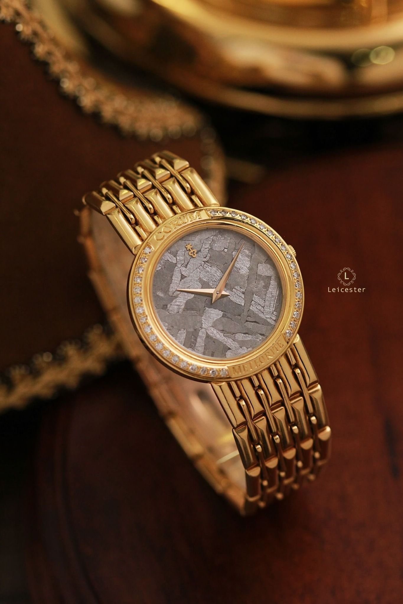 Corum Limited Edition 18K Yellow Gold Wristwatch with Meteorite Dial ...
