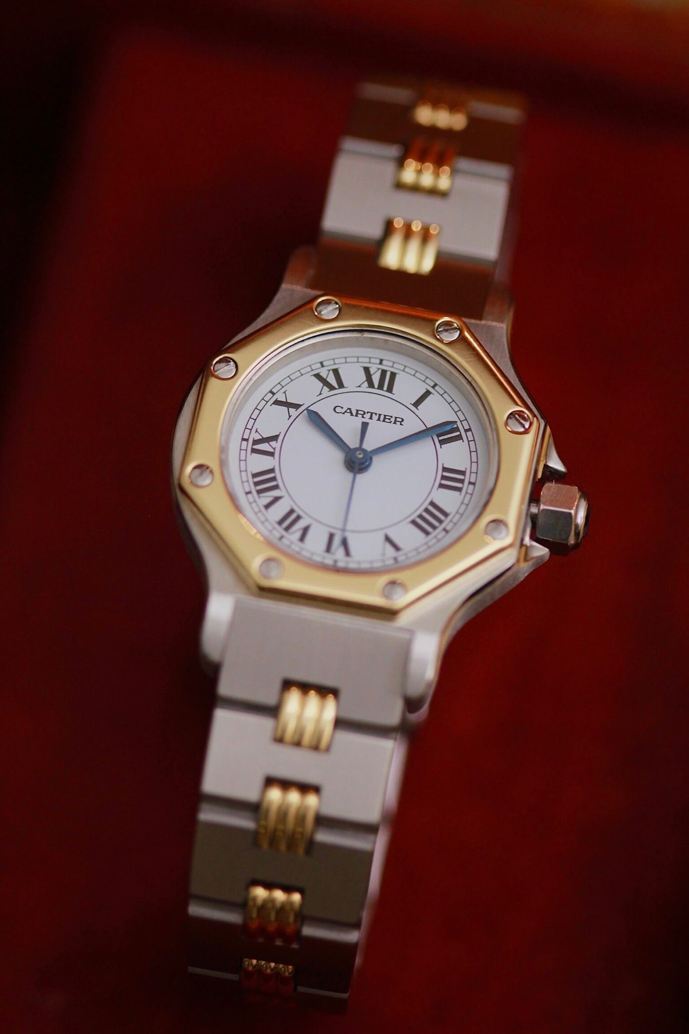 CARTIER SANTOS OCTAGON GODRON – Leicester