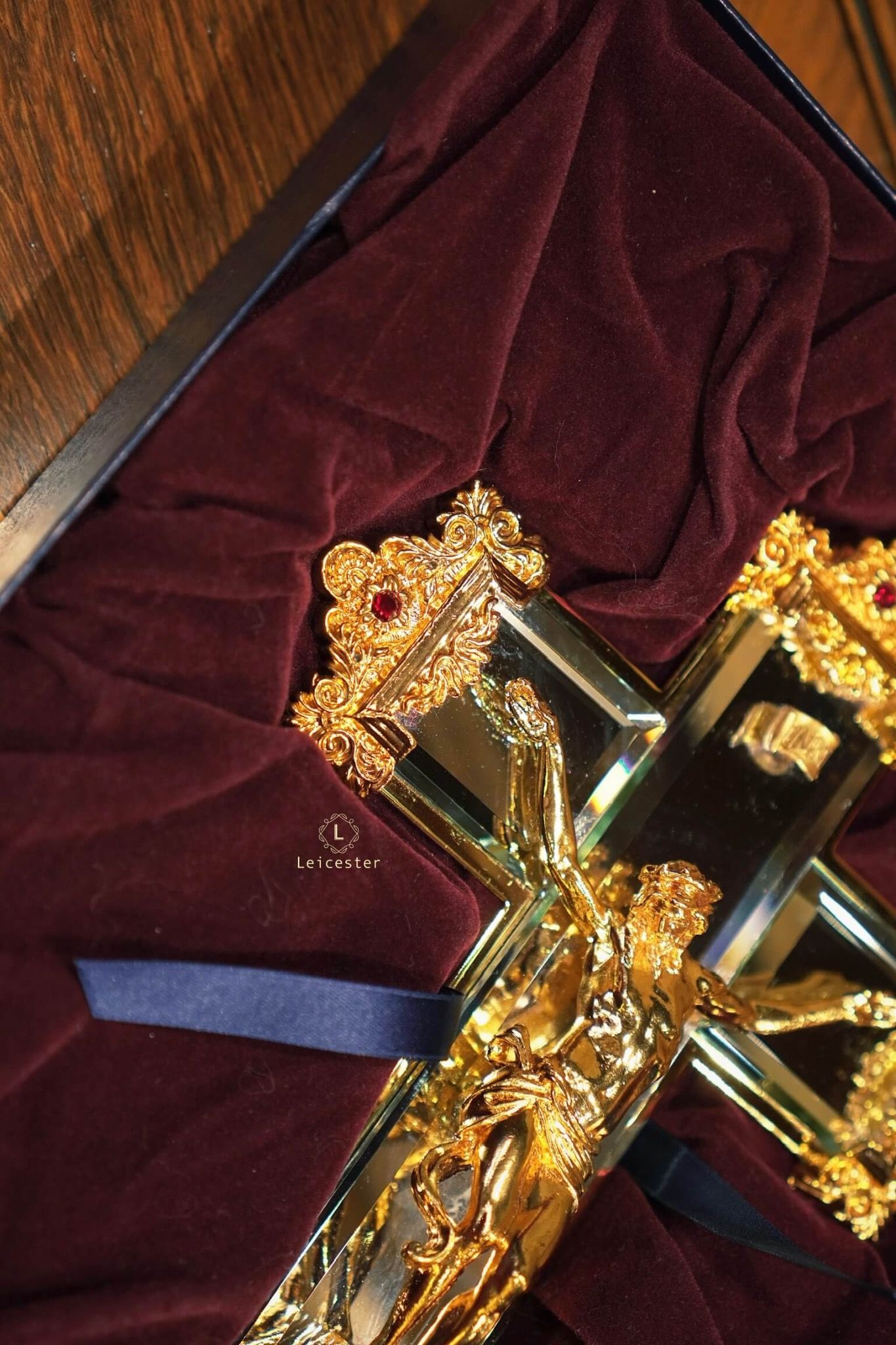 Jewel of the Renaissance Cross 24k Velvet Gold Ruby Crystals Limited ...