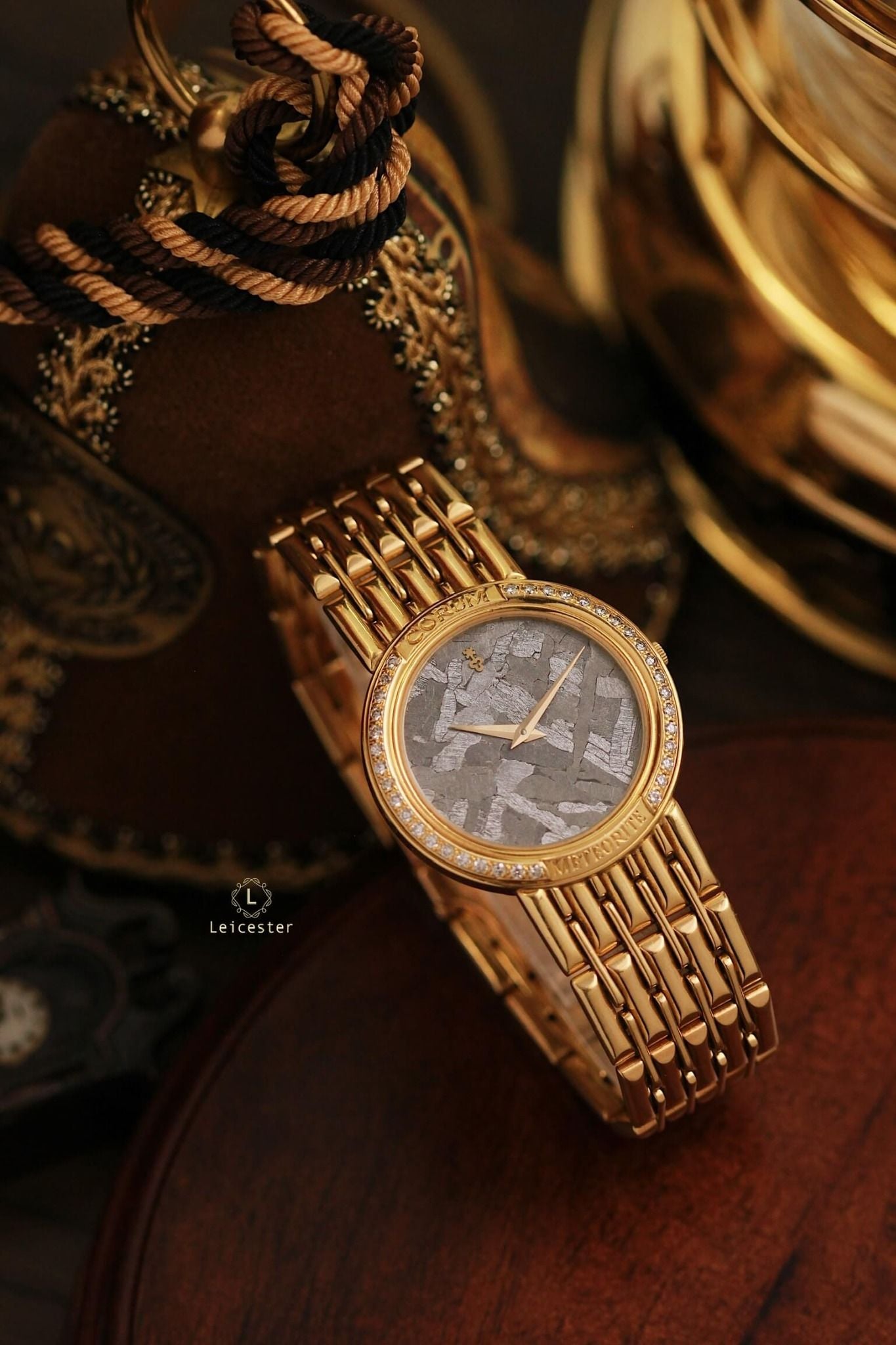 Corum Limited Edition 18K Yellow Gold Wristwatch with Meteorite Dial ...