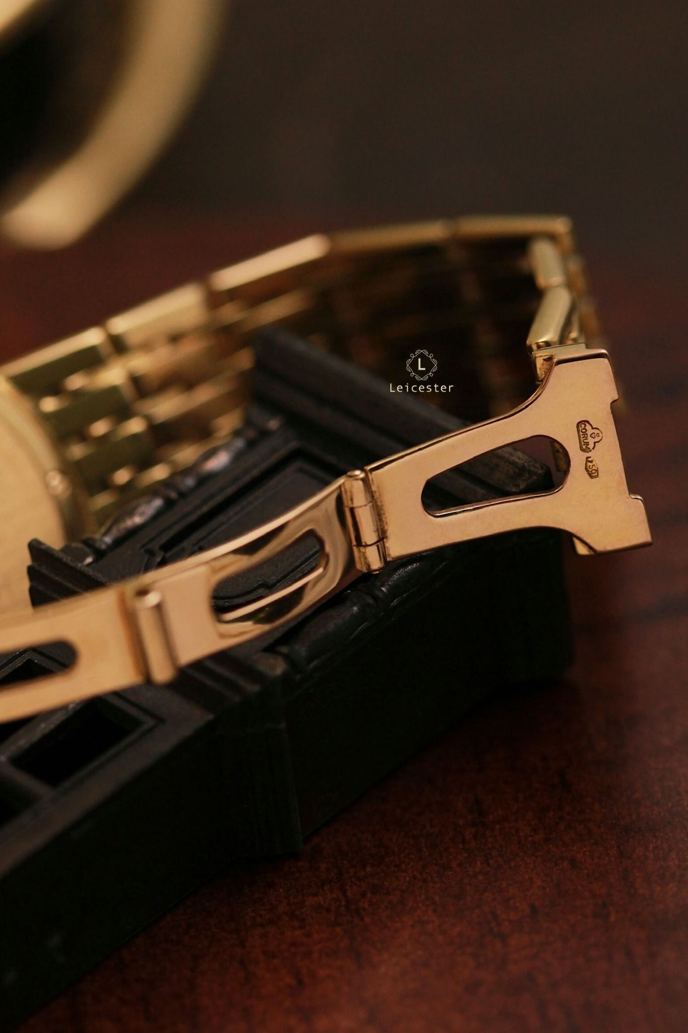 Corum Limited Edition 18K Yellow Gold Wristwatch with Meteorite Dial ...