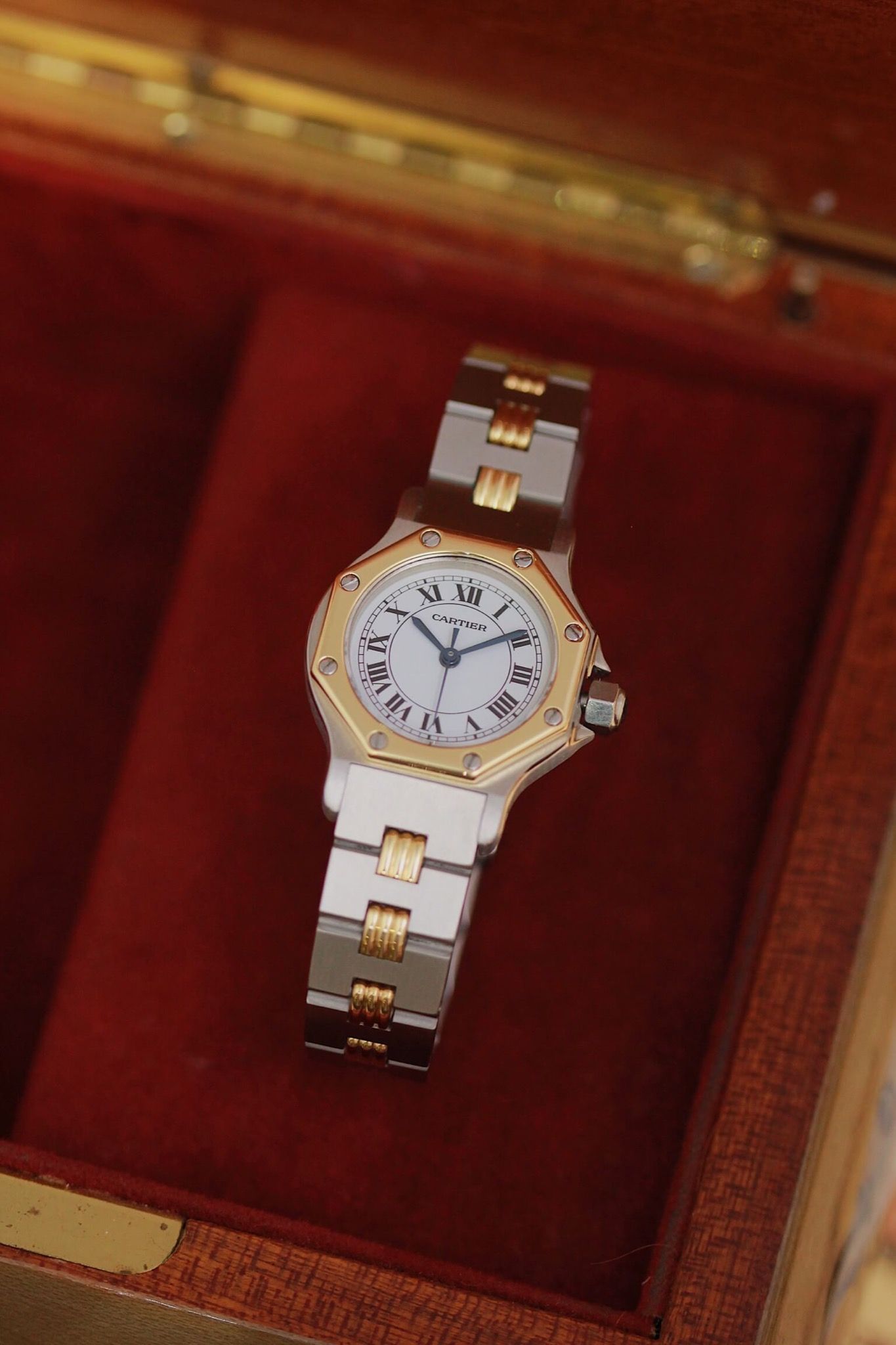 CARTIER SANTOS OCTAGON GODRON – Leicester