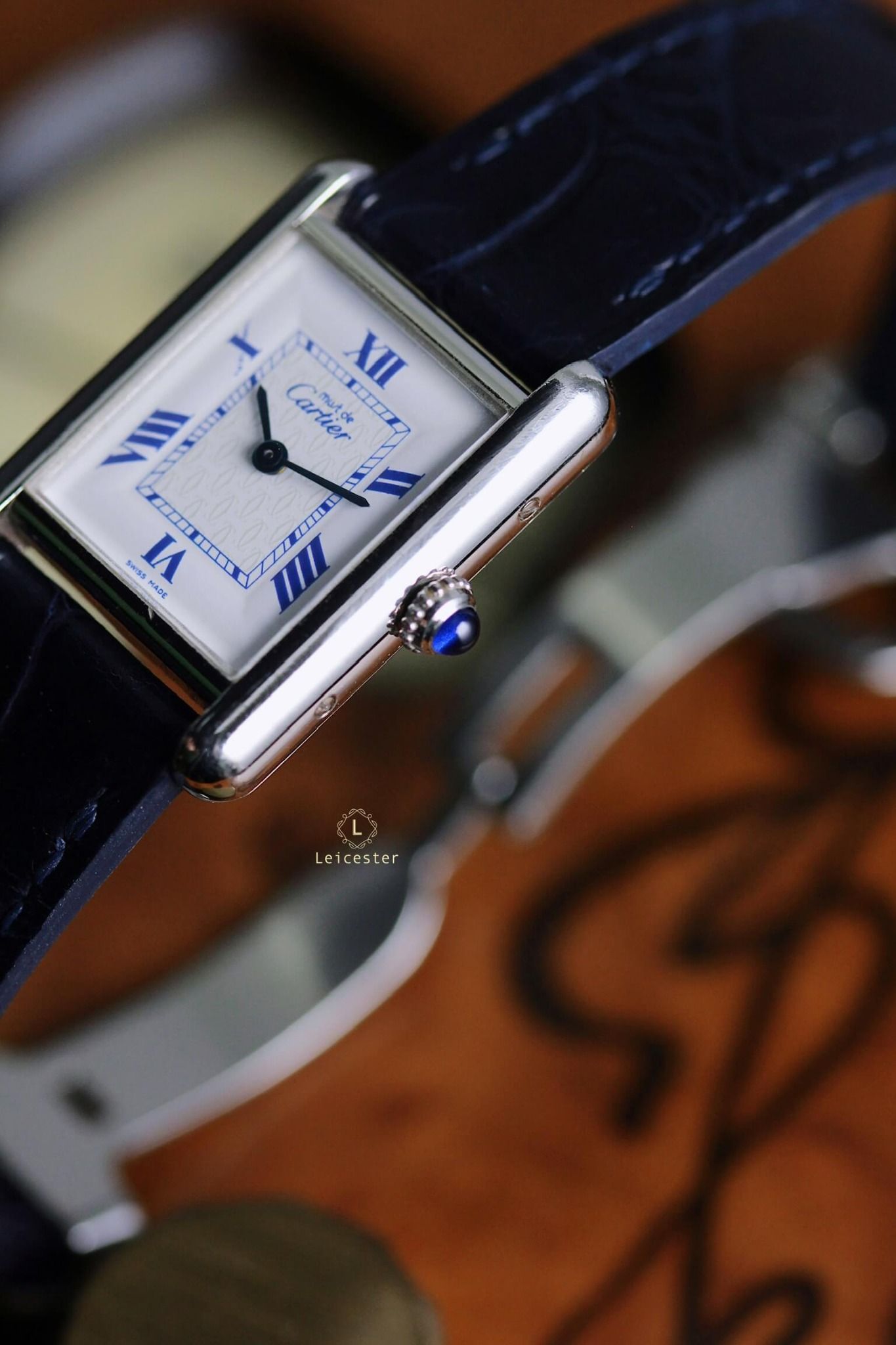 Must de Cartier Tank Blue Motif – Leicester