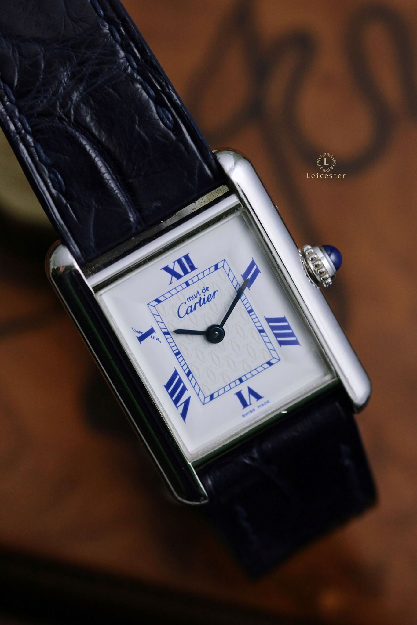 Must de Cartier Tank Blue Motif – Leicester