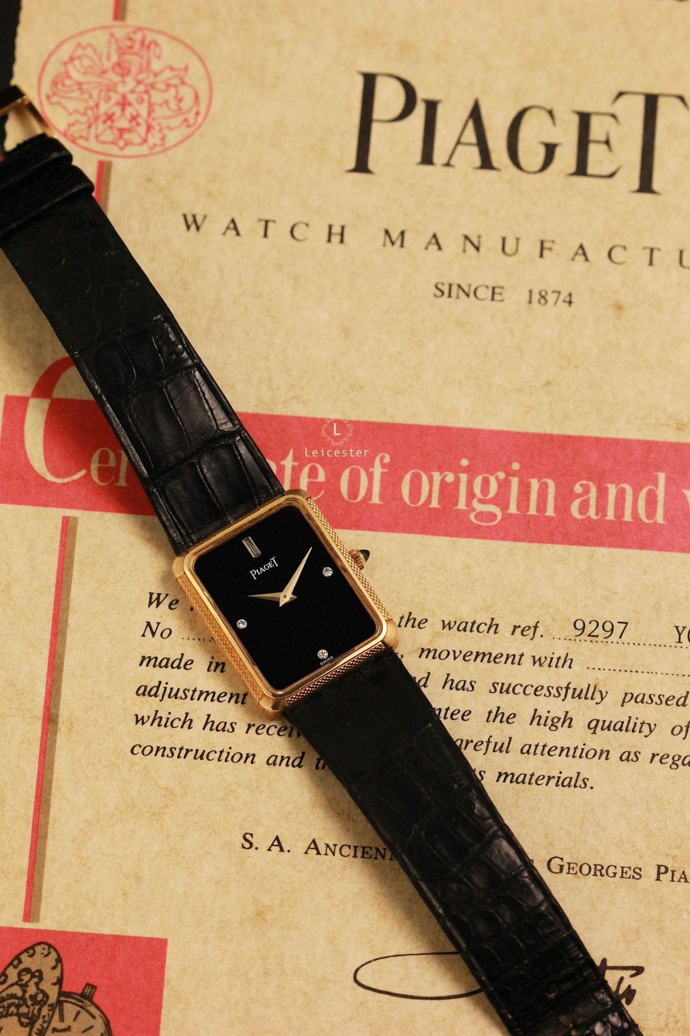 Piaget Tank Onyx Dial – Leicester