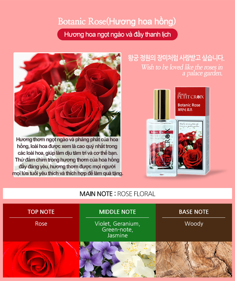 [Petite Croix] Nước hoa 30ml Botanic Rose_Rose Fragrance – Siêu Thị Hàn