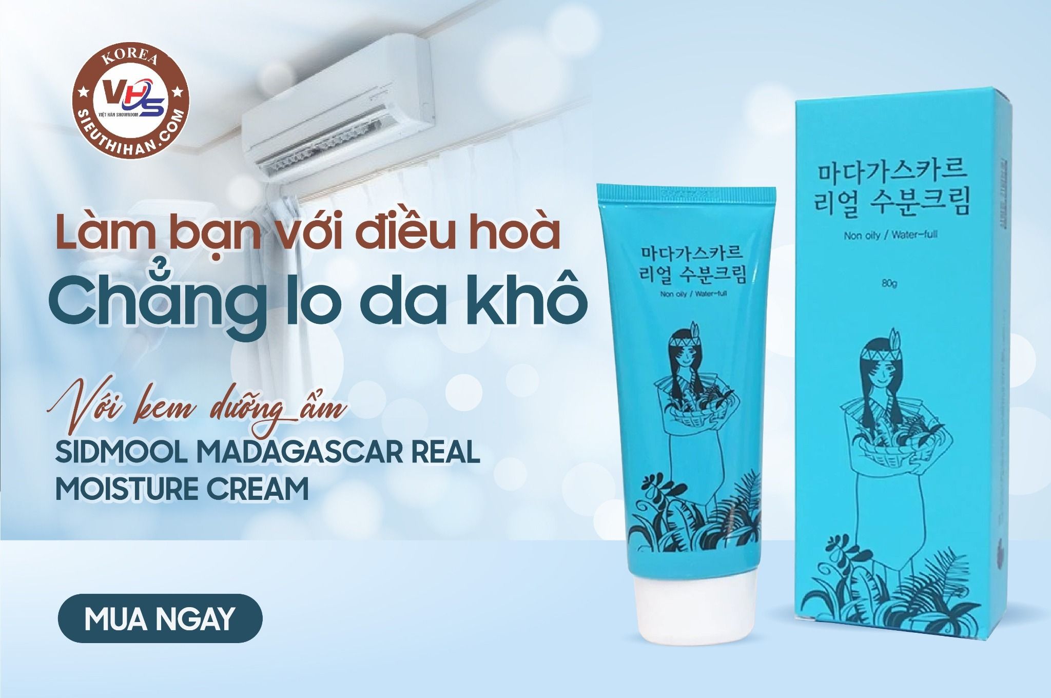 Kem dưỡng ẩm Sidmool Madagascar Real Moisture Cream – Siêu Thị Hàn