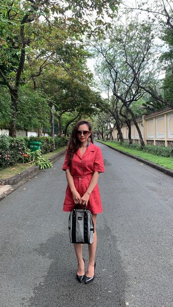 SET SHORT ÁO CỔ DANTON ĐỎ