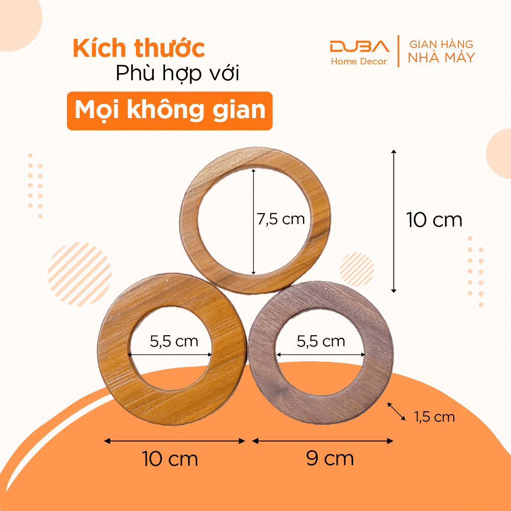 Ring gỗ cho máy pha cà phê Espresso Staresso Basic & Staresso Mini - D