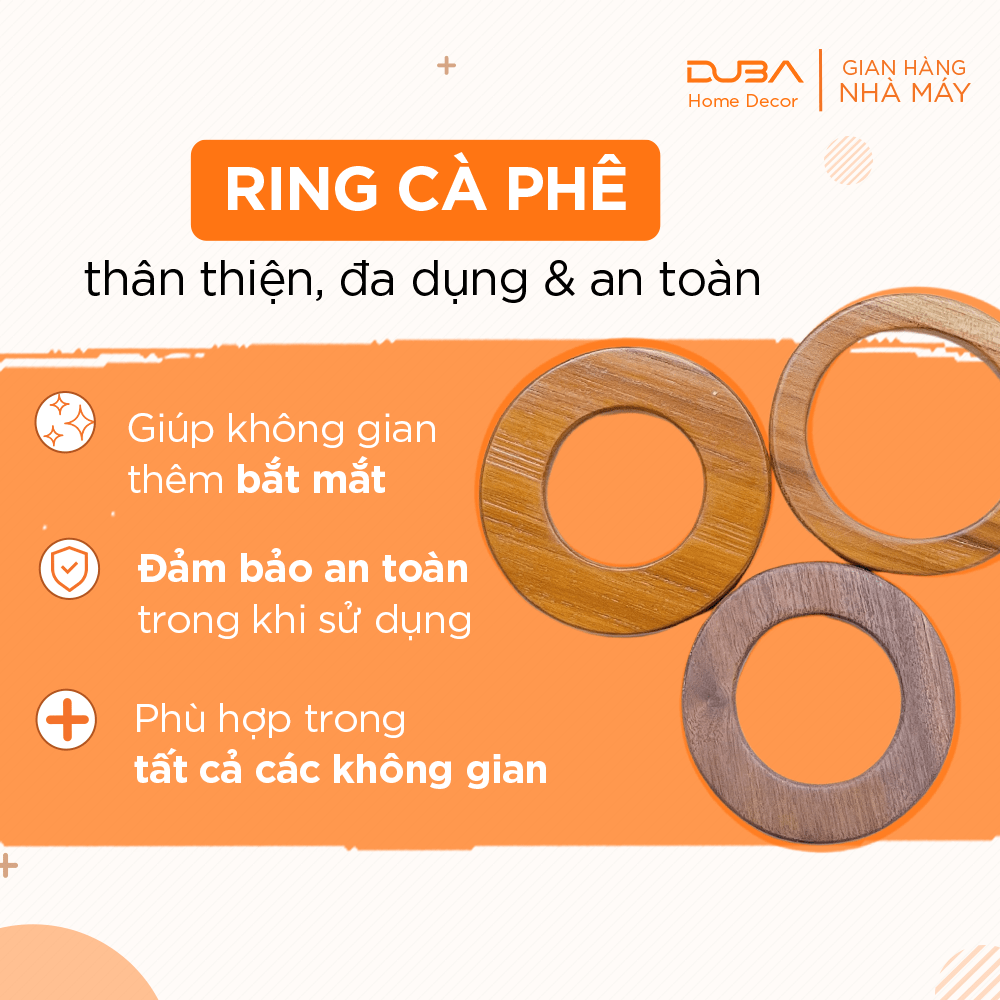 Ring gỗ cho máy pha cà phê Espresso Staresso Basic & Staresso Mini - D