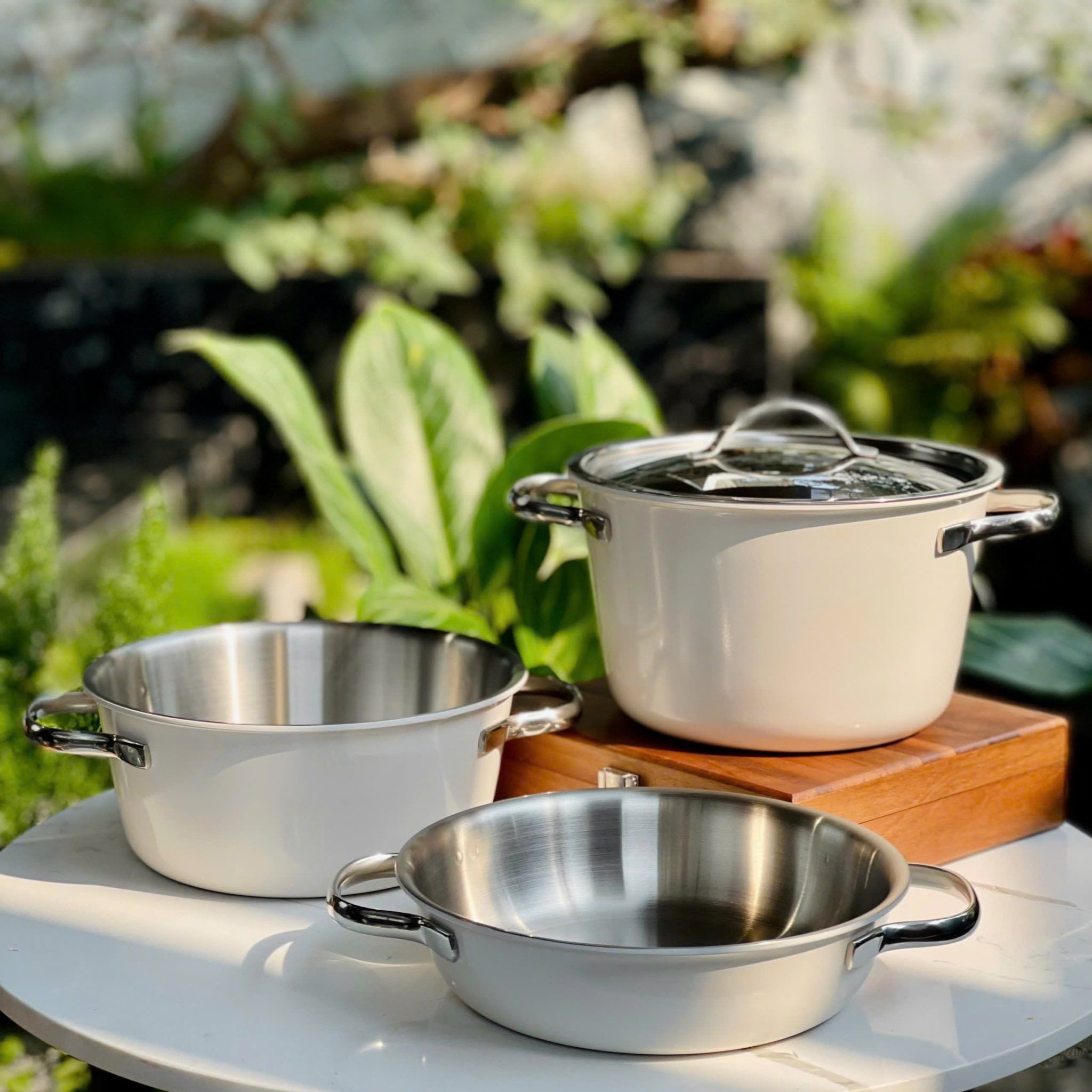 BỘ NỒI CHẢO INOX 5 LỚP NGUYÊN KHỐI EDELKOCHEN CHAK CHAK COLLECTION 20C – Bếp Tây