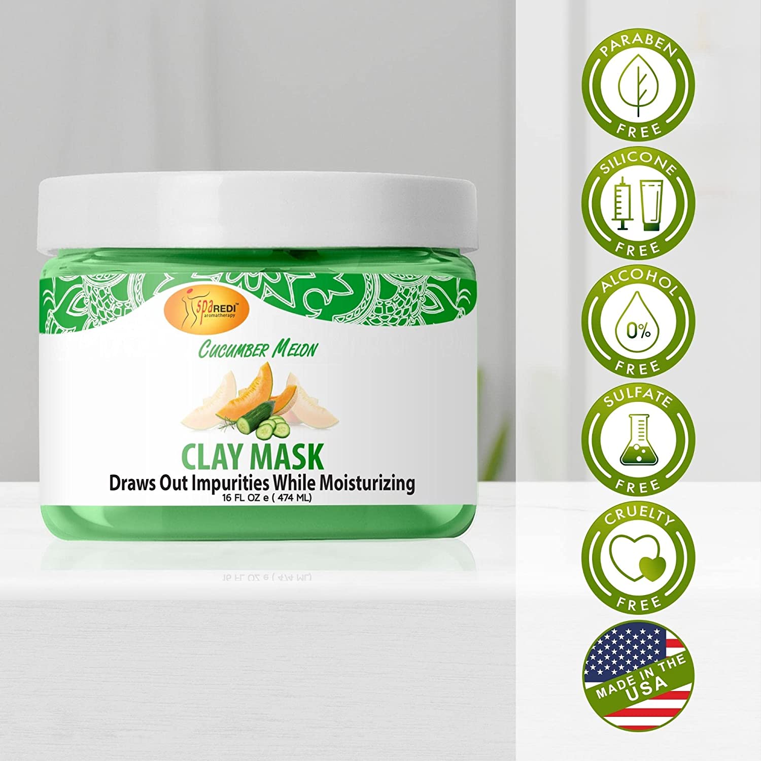 Măt nạ đất sét Pedi Clay Mask mùi Dưa 474 mlMăt nạ đất sét Pedi Clay ...