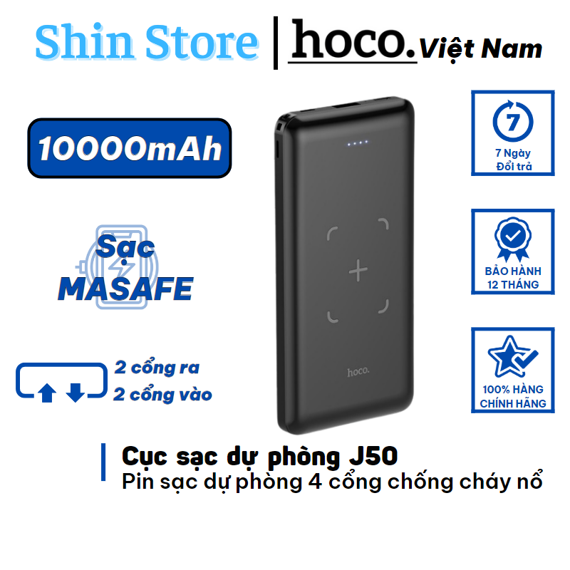Sạc dự phòng Hoco J50 10.000mah