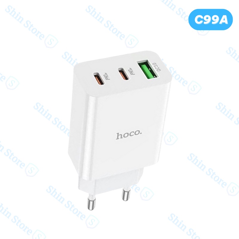 Bộ sạc nhanh 20W Hoco C99A, củ sạc 3 cổng Type C 18W Type C 20 W USB Q