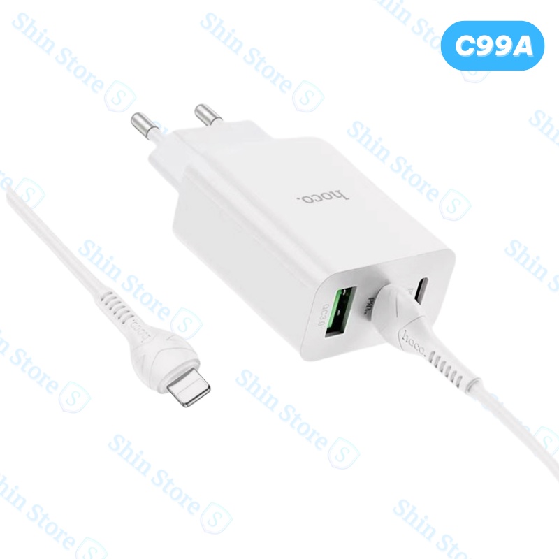 Bộ sạc nhanh 20W Hoco C99A, củ sạc 3 cổng Type C 18W Type C 20 W USB Q