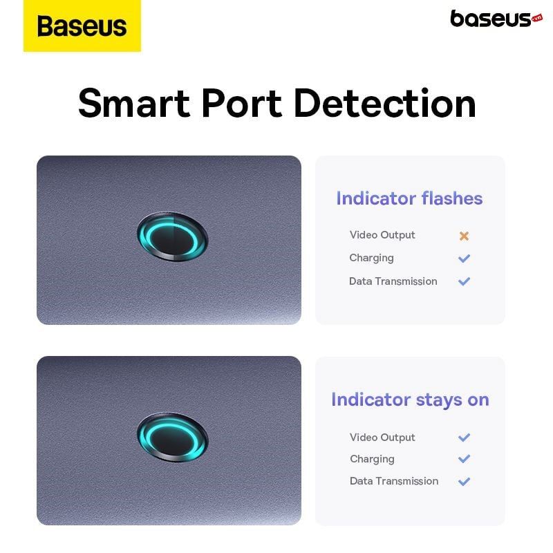 Hub Mở Rộng Kết Nối Đa Năng Baseus UltraJoy Series 6-Port HUB Docking – Promax Studio