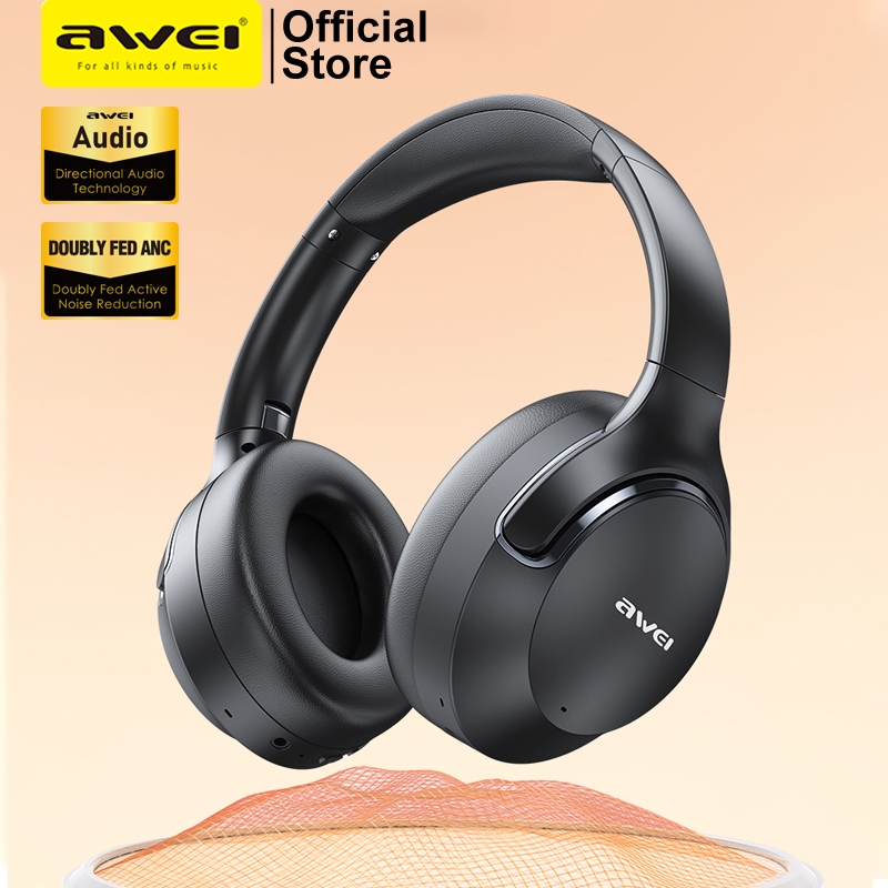 Tai Nghe Chụp Tai Không Dây AWEI AT2 (Bluetooth v5.0, 36H, ANC) – Promax Studio