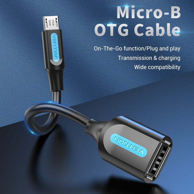 USB OTG Micro-B Male to A Female VENTION CCUBB (0.15m) – Promax Studio