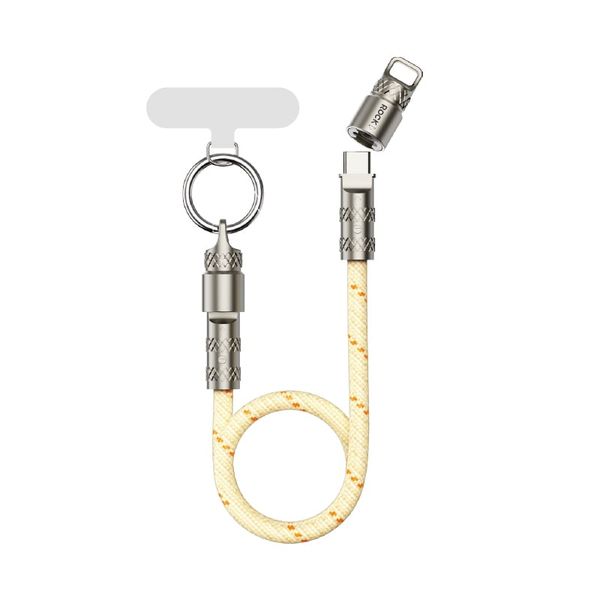 Cáp Sạc Nhanh C to C/C to Lightning Tích Hợp Dây Đeo Chống Rớt 60W/27W ...