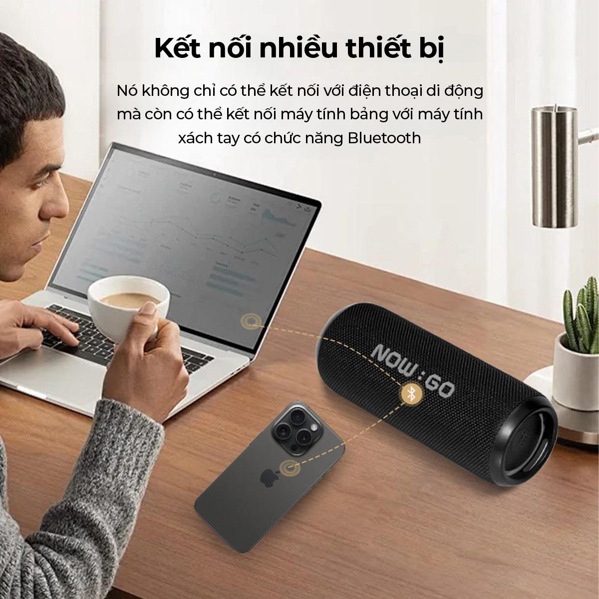 Loa Bluetooth di động NowGo F6 Ultra Bass 20W – Promax Studio