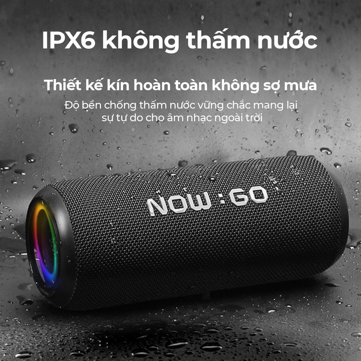 Loa Bluetooth di động NowGo F6 Ultra Bass 20W – Promax Studio