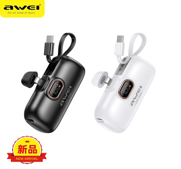 Pin Dự Phòng Mini AWEI P98K 5000mAh 22.5W (Lightning) – Promax Studio