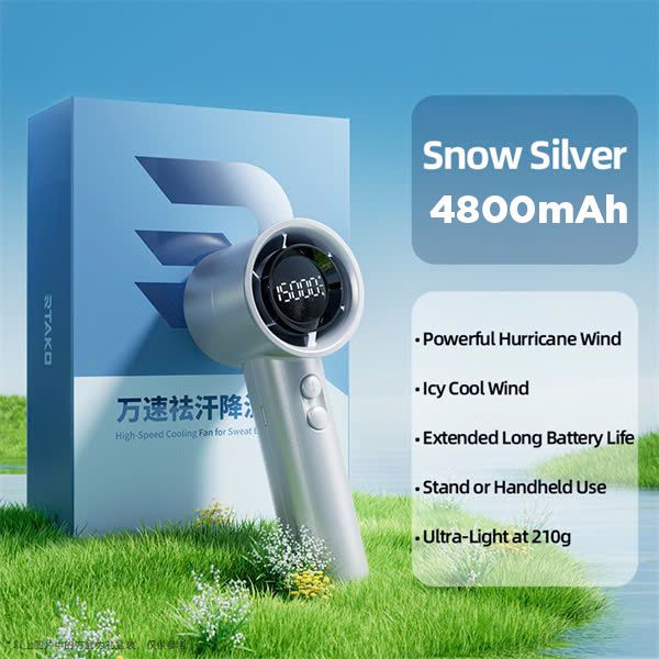 Quạt tích điện mini cầm tay RTAKO X5 High-Speed Cooling Fan – Promax Studio