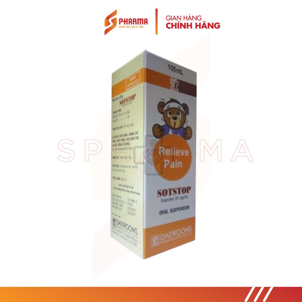 Sotstop 20mg/ml – Hỗ trợ viêm khớp và giảm đau hạ sốt trẻ em – Daewon ...