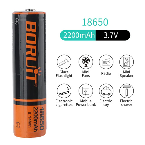 BORUiT Pin Sạc Li-ion 3.7V 18650 2200mAh với PCB cho Đèn Pha và Đèn Pi ...