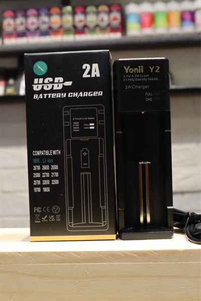 SẠC THÔNG MINH SẠC ĐƠN YONII Y2 CHO PIN 18650 21700 26650.etc – vuakimkhi