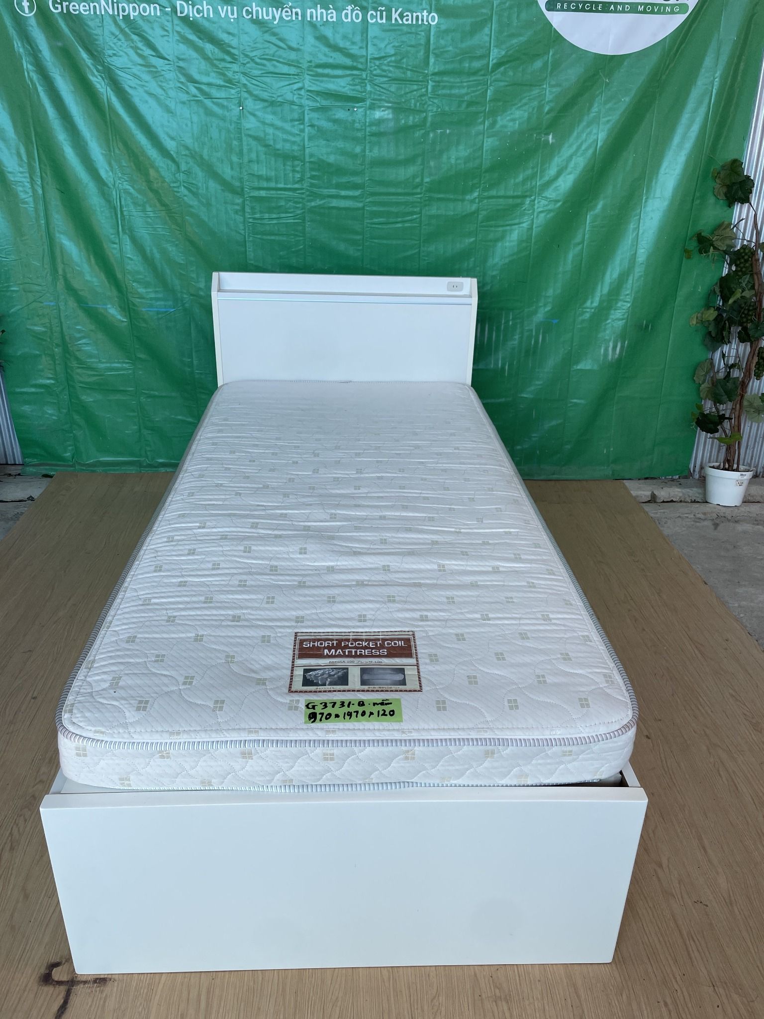 đệm đơn G3731B 970x1950x120 MÊM (Soft single mattress ) – greennippongroup
