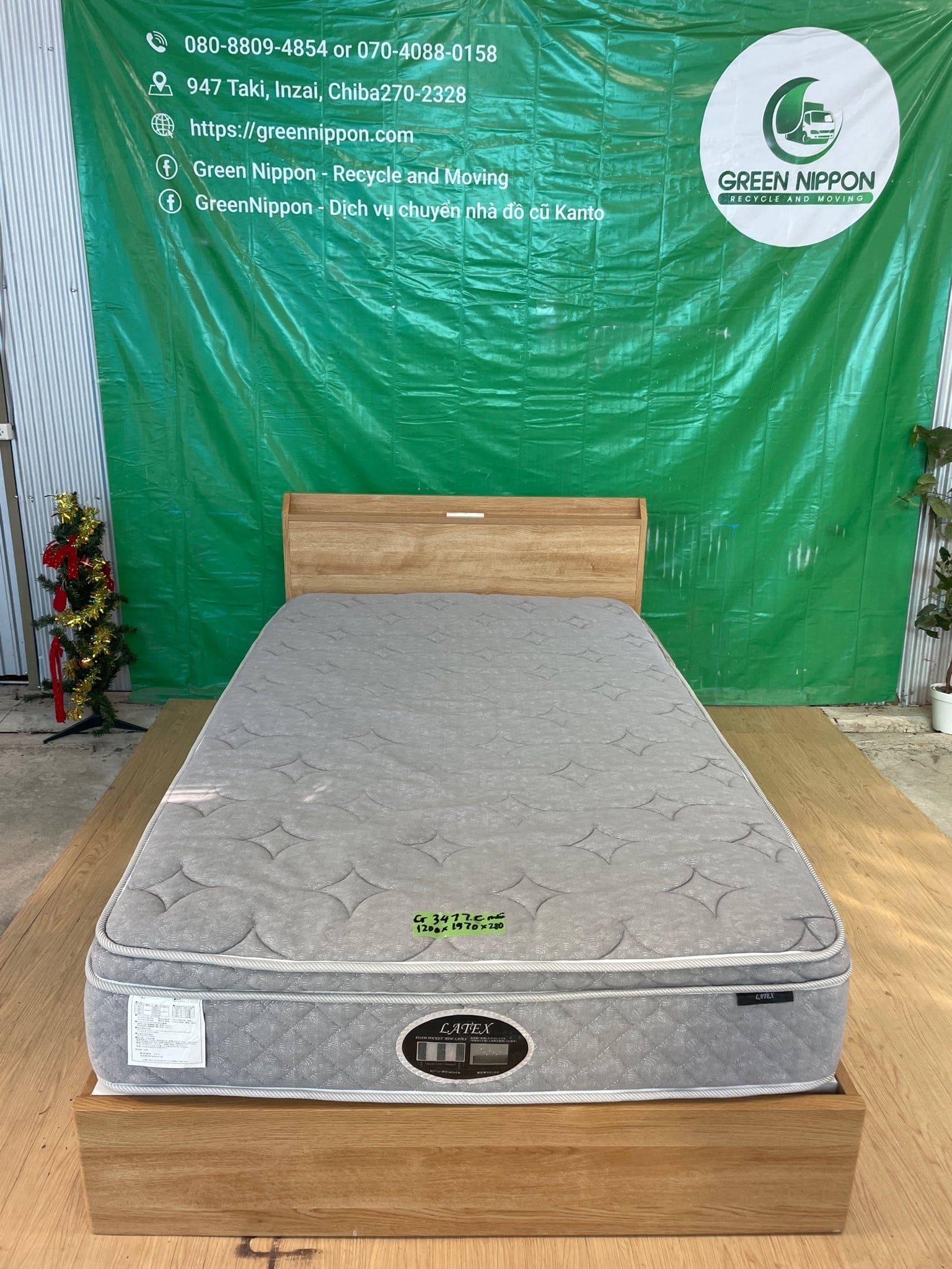 Đệm semi mềm G3477C 1200x1970x280 (semi double mattress) – greennippongroup