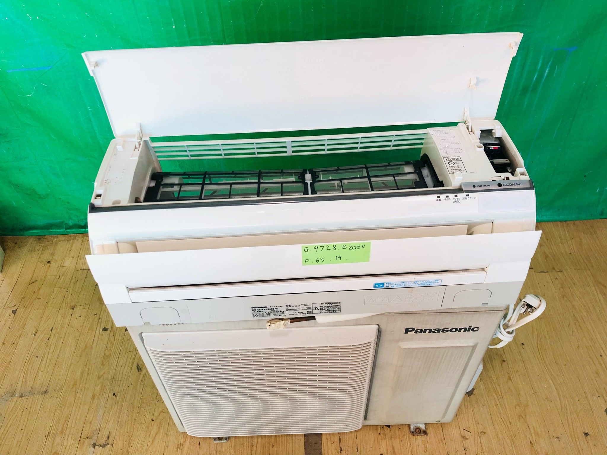 Điều hoà 6.3kw G4728B14 Panasonic 200V (AC) – greennippongroup